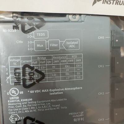 【请询价】NI-9219 4通道24位通用模拟输入模块，全新未拆，原装
