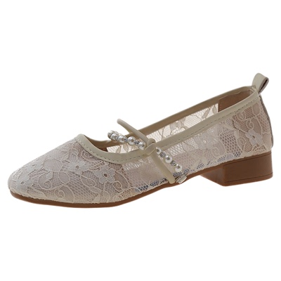 绝美温柔风晚晚鞋气质玛丽珍单鞋