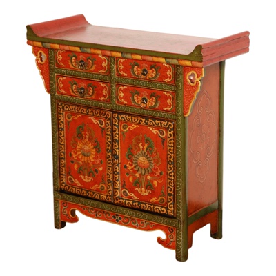 藏式供桌佛龛柜子仿古实木老家具