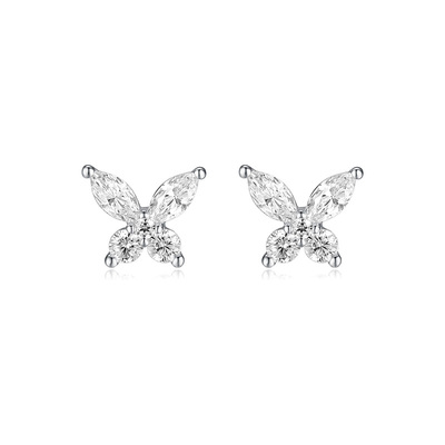 APMMonaco纯银女蝴蝶耳钉