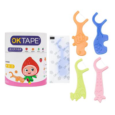 oktape儿童专用独立装超细牙线棒