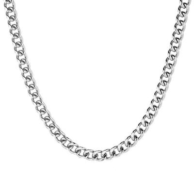 钛钢古巴链男嘻哈小众项链不掉色