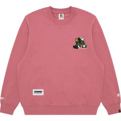 Aape印花潮流休闲圆领卫衣