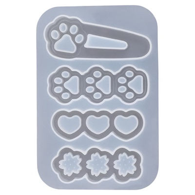 uv/ab树脂水晶滴胶流沙硅胶模具手工diy儿童发夹饰品自制材料配件