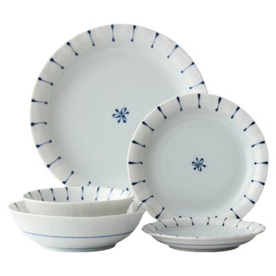 日本进口美浓烧渕十草陶瓷餐具