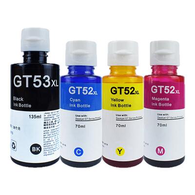 528四色墨水GT51/52适用hp惠普Smart Tank 531彩色打印机536墨盒515油墨19Y92A加墨5NZ74A添加19Z12A磨1TJ09A