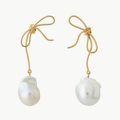 orchid22巴洛克珍珠耳环925纯银