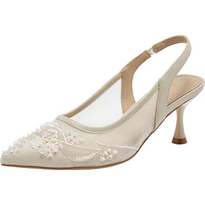 百思图2026夏季新款后空凉鞋时尚通勤细高跟尖头女鞋K8681BH6