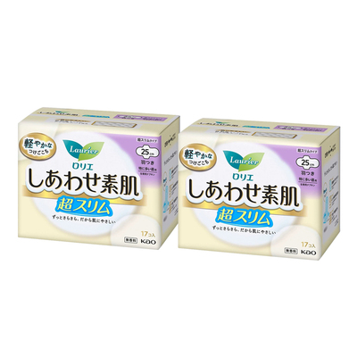 花王乐而雅日用卫生巾25cm2包