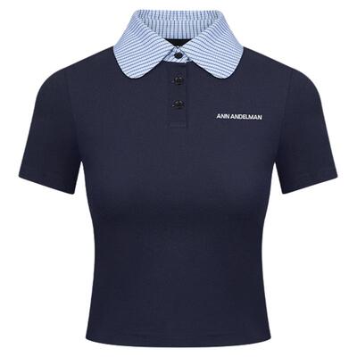 ANN ANDELMAN  新款女士格子POLO领短袖T恤银泰百货 301286