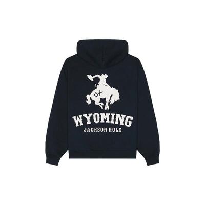 [春季新品]Diamond Cross Ranch WYOMING 连帽衫 蓝色REVOLVE小众