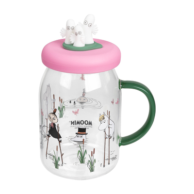 moomin姆明吸管杯耐热玻璃杯