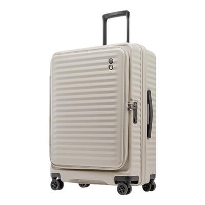 爱可乐万向轮扩容PC前开盖旅行箱