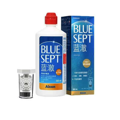 爱尔康蓝澈双氧水360ml角膜塑性ok镜除蛋白RGP硬性隐形眼镜护理液