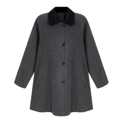 SeRinaBlue宽松女士羊毛大衣