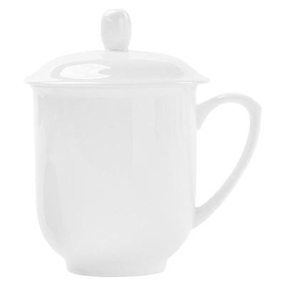 梓宁骨瓷高档会议室家用盖杯茶杯