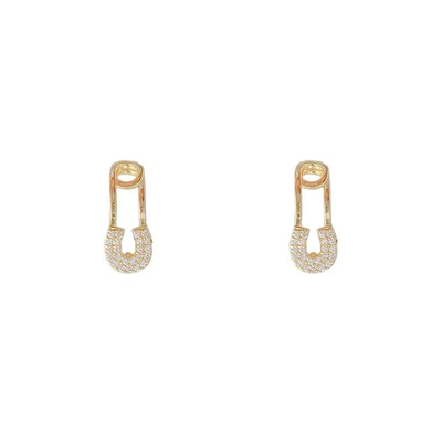 日常百搭风小巧镶钻韩国耳钉