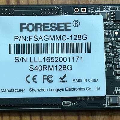 询价FORESEE江波龙128Gmsata固态基本未使用健