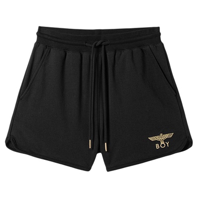 BOYLONDON百搭时尚休闲松紧腰女运动阔腿短裤2026春夏新款W13001