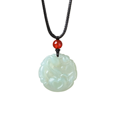 保真天然和田玉十二生肖吊坠双面雕刻本命年玉坠玉佩项链护身符