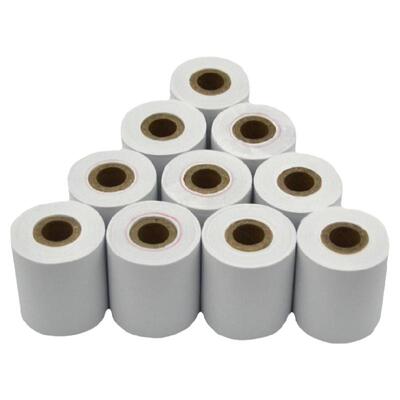 10个装 ERC-09打印纸收银纸57x30mm普通打印ERC09双胶纸非热敏纸