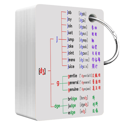 新版国际音标背单词卡