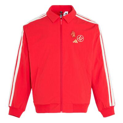 Adidas阿迪达斯新年款男加绒运动休闲宽松夹克外套KE4059  KE4057