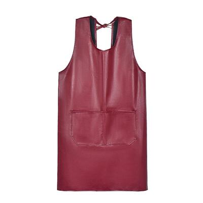 防油耐磨加厚食堂水产专用皮围裙