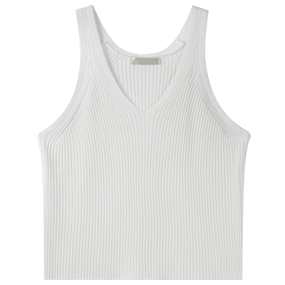 小个子显瘦百搭风宽肩带针织背心