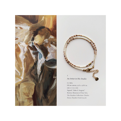 古典香槟镀金纤细手链