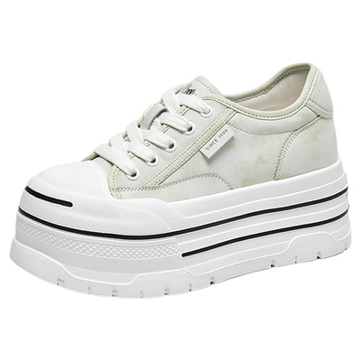 Lee Cooper厚底板鞋女2025秋季新款小个子增高女鞋包头半拖休闲鞋