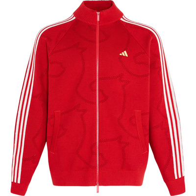 Adidas/阿迪达斯正品2025冬季款男士日常针织立领耐穿外套KE4062