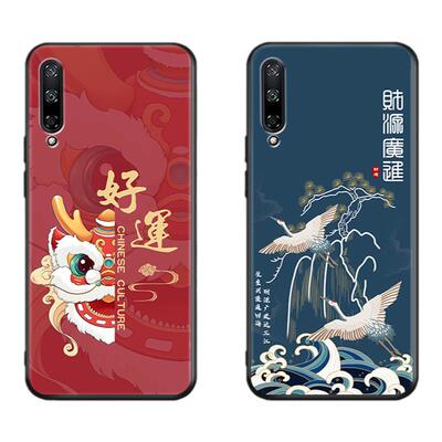 luckrider适用于华为荣耀play3手机壳ask-al00x新款创意磨砂al20全包防摔ask-al00x软壳网红honor国风保护套