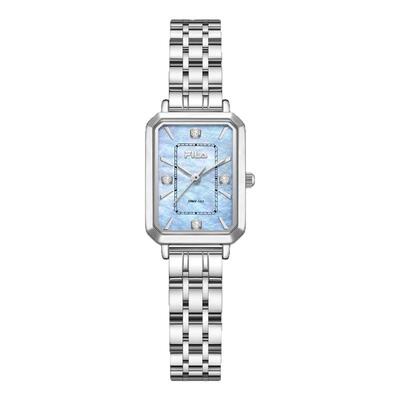 FILA斐乐手表女款轻奢女士复古小方钻腕表女生生日七夕送礼物6651