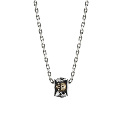 ROCKRIDE骷髅转运项链925纯银