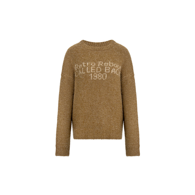 CalledBack字母毛衣气质针织衫