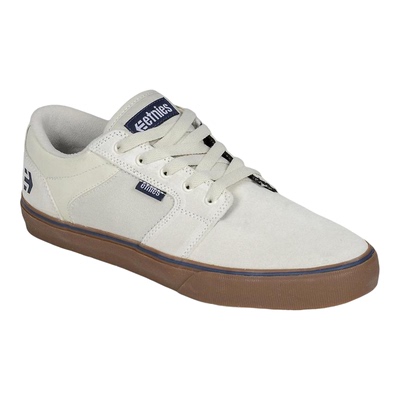 代购Etnies男士滑板鞋耐磨舒适防滑轻便白色皮革与合成材料