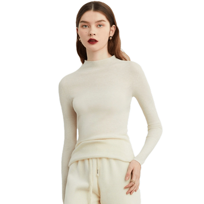 精机半高领细抽条羊毛衫DPLAY