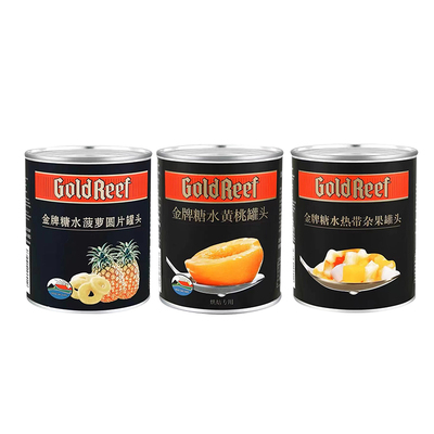 金牌糖水黄桃罐头蛋糕即食