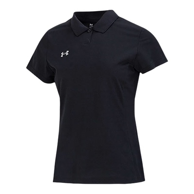 UA/安德玛正品2025新款女士翻领运动舒适短袖POLO衫23500510-001