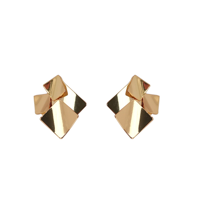 DSTYL法式轻奢设计感菱形耳环女