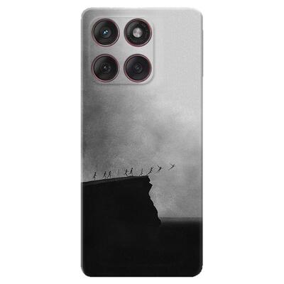 逃离梦境适用摩托罗拉edge60pro手机壳50/40/S30/G86G85G84G75G56G55G54冷淡风文艺油画女款耐脏防摔软