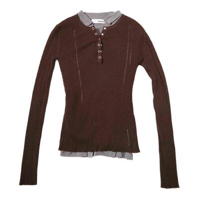 真两件针织打底衫设计师