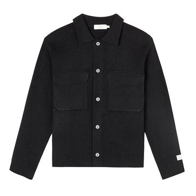 翻领针织开衫毛衣夹克外套