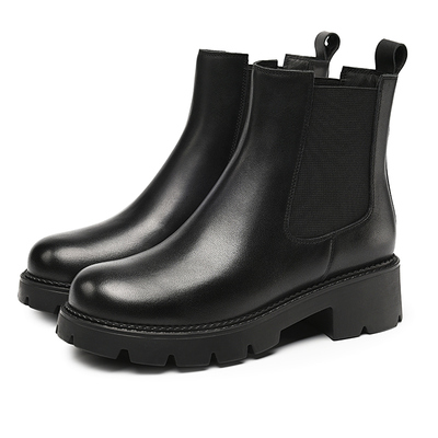 切尔西靴2024冬季新款加绒保暖