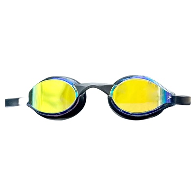 speedo速比涛高清防水防雾竞技电镀泳镜男女通用全封闭包胶游泳镜