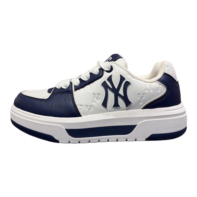 MLB男女印刻老花板鞋增高学长鞋