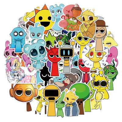 52张DandysWorld动漫防水贴纸