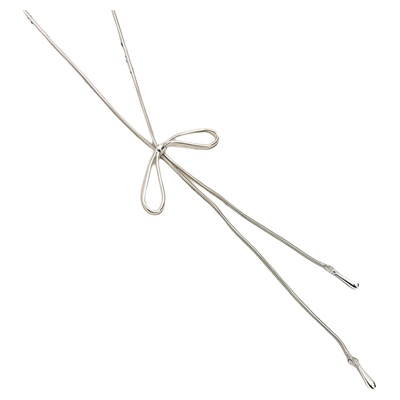 蝴蝶结流苏项链轻奢小众设计抽拉