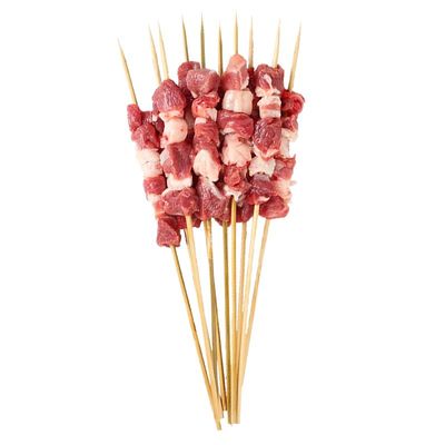 新鲜羊肉串半成品烤串食材10串